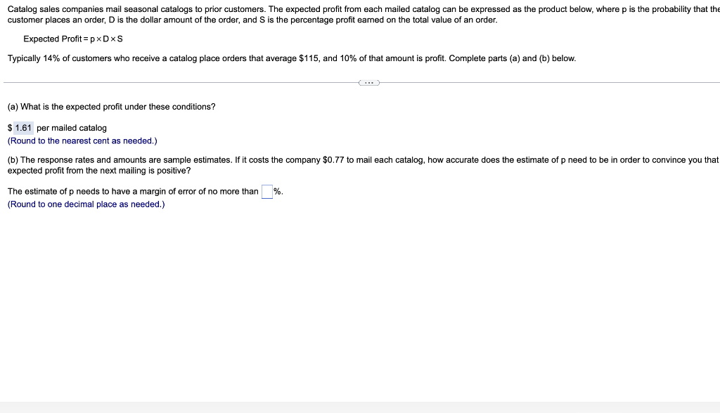 Solved Catalog sales companies mail seasonal catalogs to | Chegg.com