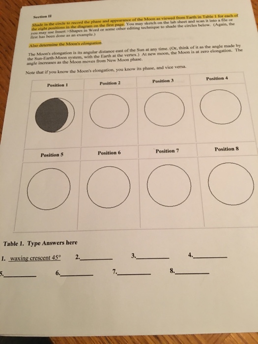 Solved Phases of the Moon Exercise In this exercise, you | Chegg.com