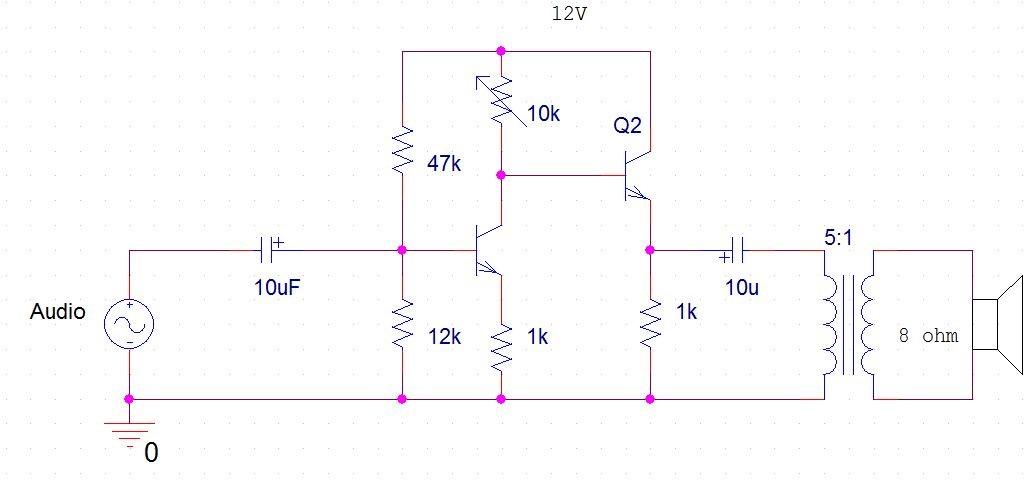 Solved Audio Amplifier Using CE-CC Amplifier, Express the | Chegg.com