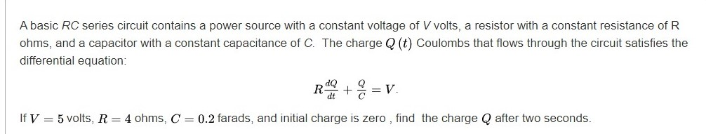 Solved A basic RC series circuit contains a power source | Chegg.com
