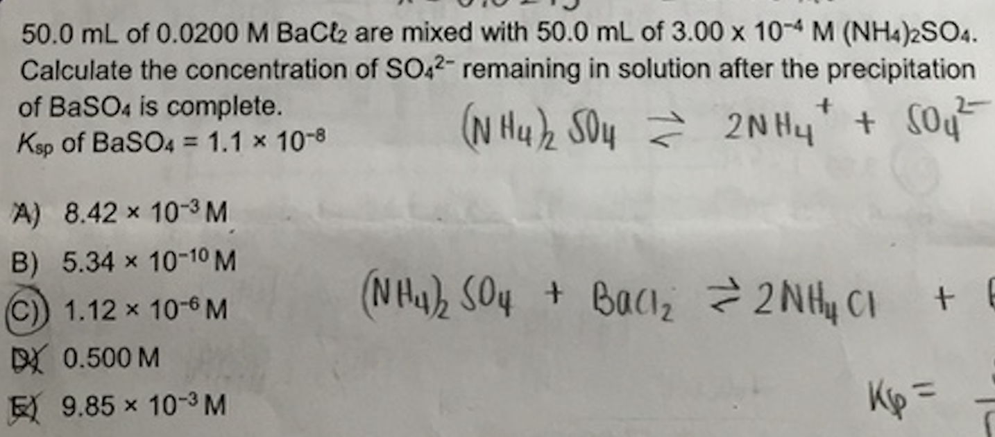 Solved 50.0 mL of 0.0200 M BaCl2 are mixed with 50.0 mL of | Chegg.com