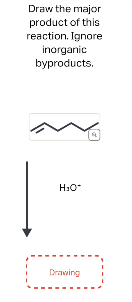 Solved Draw the major product of this reaction. Ignore | Chegg.com