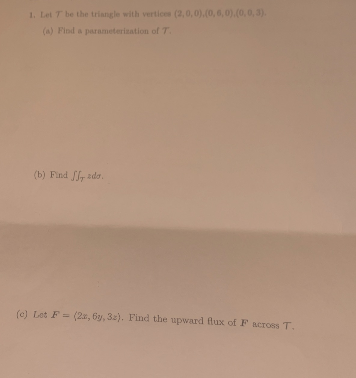 1. Let \\( T \\) be the triangle with vertices \\( | Chegg.com
