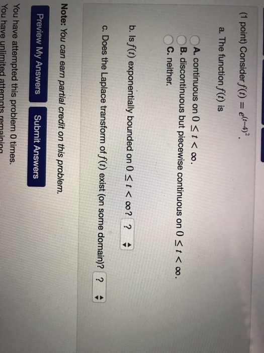 Solved Previous Prob Problem List Next (1 point) a. Set up | Chegg.com