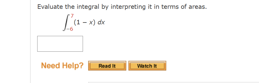 Solved Evaluate the integral by interpreting it in terms of | Chegg.com