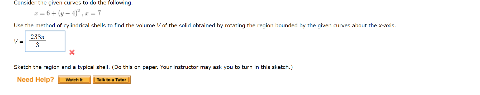 Solved Consider the given curves to do the following. x = | Chegg.com