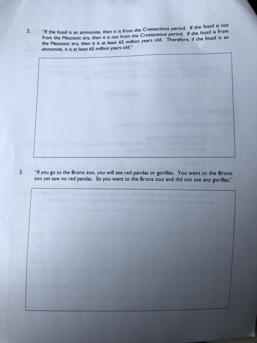 Solved For the arguments below: Break down the | Chegg.com