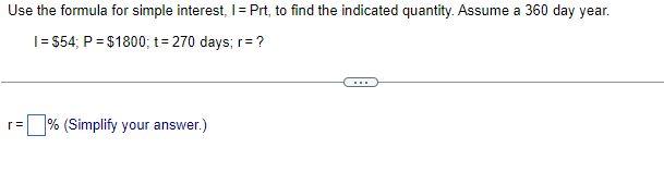 Solved Use the formula for simple interest, I = ﻿Prt, ﻿to | Chegg.com