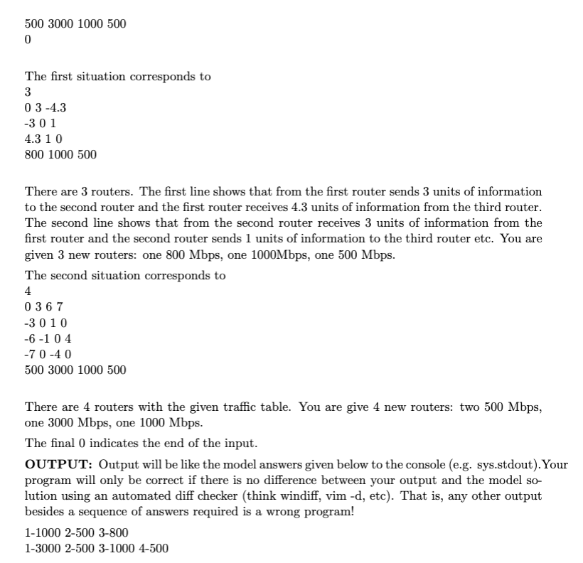 Solved 500 3000 1000 500 The first situation corresponds | Chegg.com