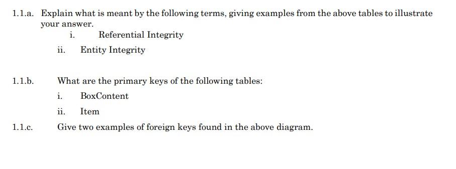 Solved 1.1.a. Explain what is meant by the following terms, | Chegg.com