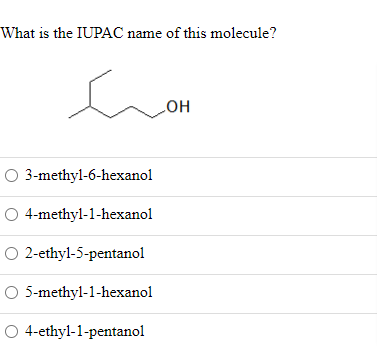 Solved What is the IUPAC name of this molecule? | Chegg.com