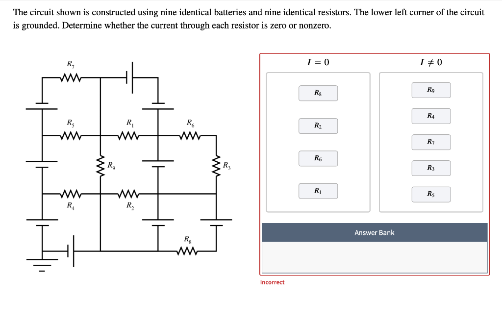 Solved The circuit shown is constructed using nine identical | Chegg.com