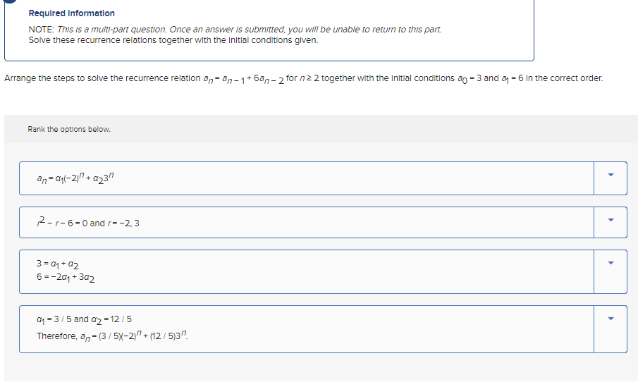 Solved Required Information NOTE: This is a multi-part | Chegg.com