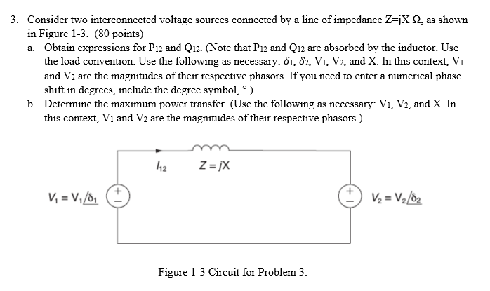 Solved Consider two interconnected voltage sources connected | Chegg.com