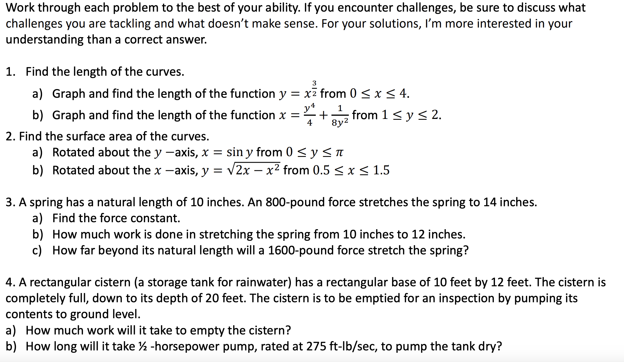 Solved Work through each problem to the best of your | Chegg.com