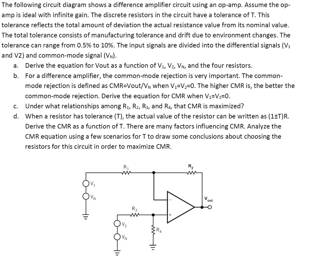 Solved The following circuit diagram shows a difference | Chegg.com