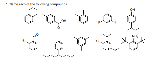 Solved 1. Name each of the following compounds. . OH OH NH2 | Chegg.com