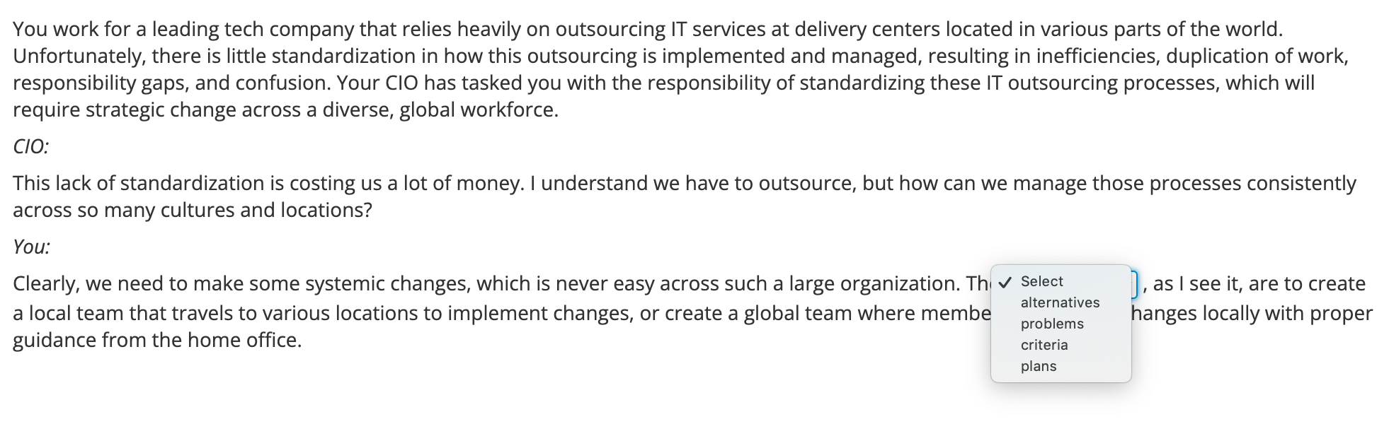 Solved You work for a leading tech company that relies | Chegg.com