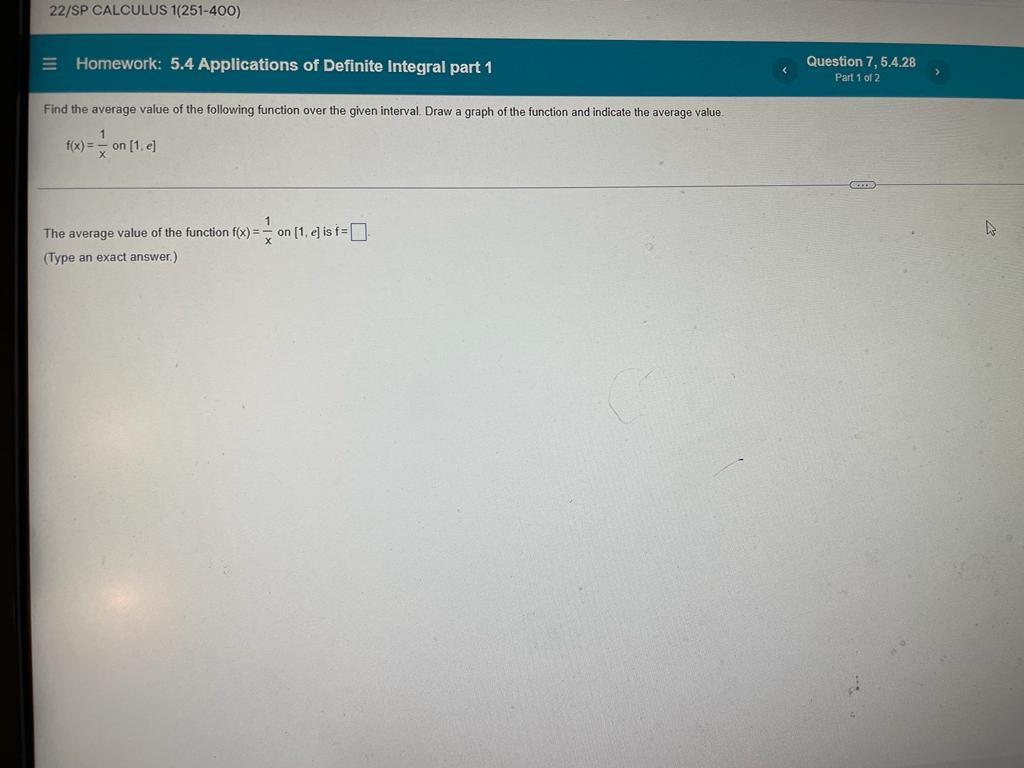 Solved 22/SP CALCULUS 1(251-400) Homework: 5.4 Applications | Chegg.com