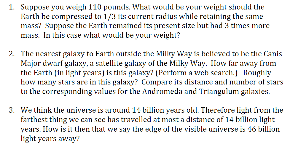 Solved 1. Suppose you weigh 110 pounds. What would be your | Chegg.com