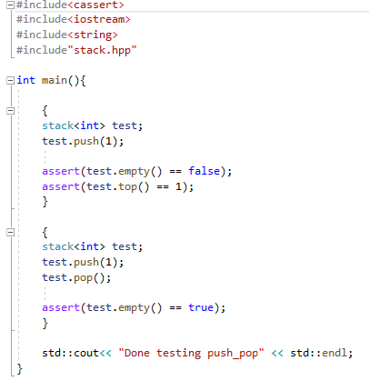 Solved #include #include #include"stack.hpp" stack test; | Chegg.com
