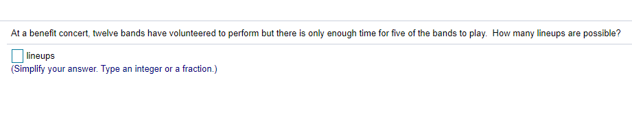 Solved Determine whether the following problem involves a | Chegg.com
