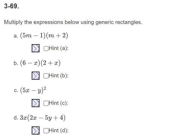 Solved Simplify each of the following expressions, leaving | Chegg.com