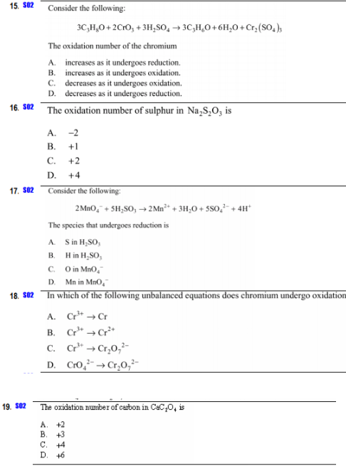 Solved When NO2 acts as a reducing agent, a possible product | Chegg.com