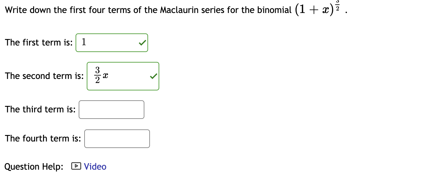 Solved Write down the first four terms of the Maclaurin | Chegg.com