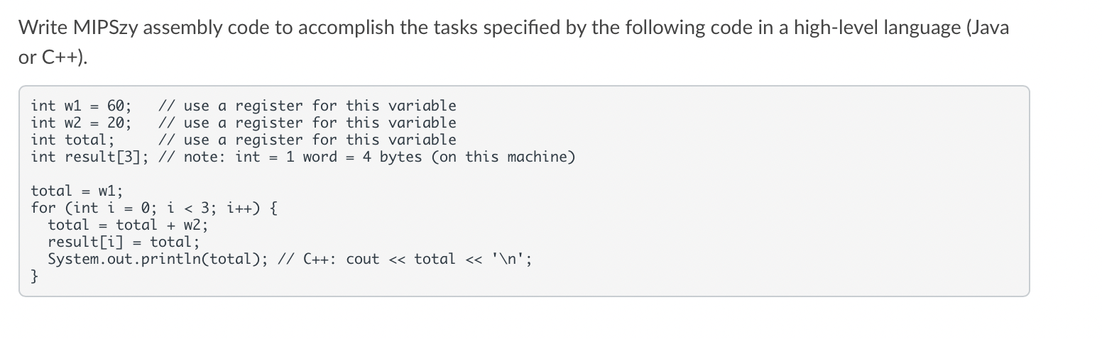 Solved Write MIPSzy assembly code to accomplish the tasks | Chegg.com