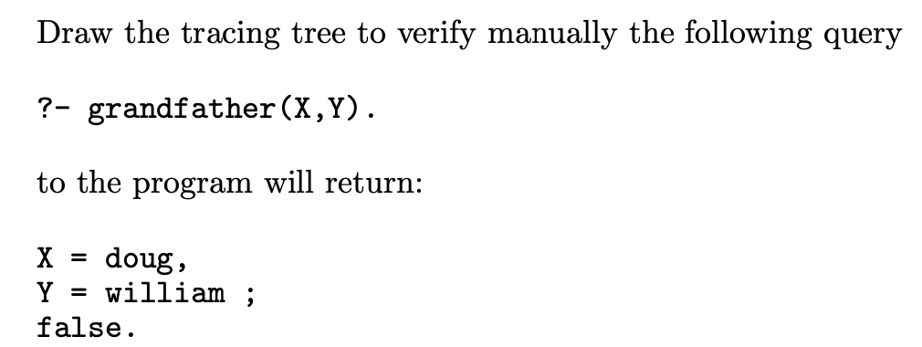 Solved 3. Consult the following Prolog program. (30 marks) | Chegg.com
