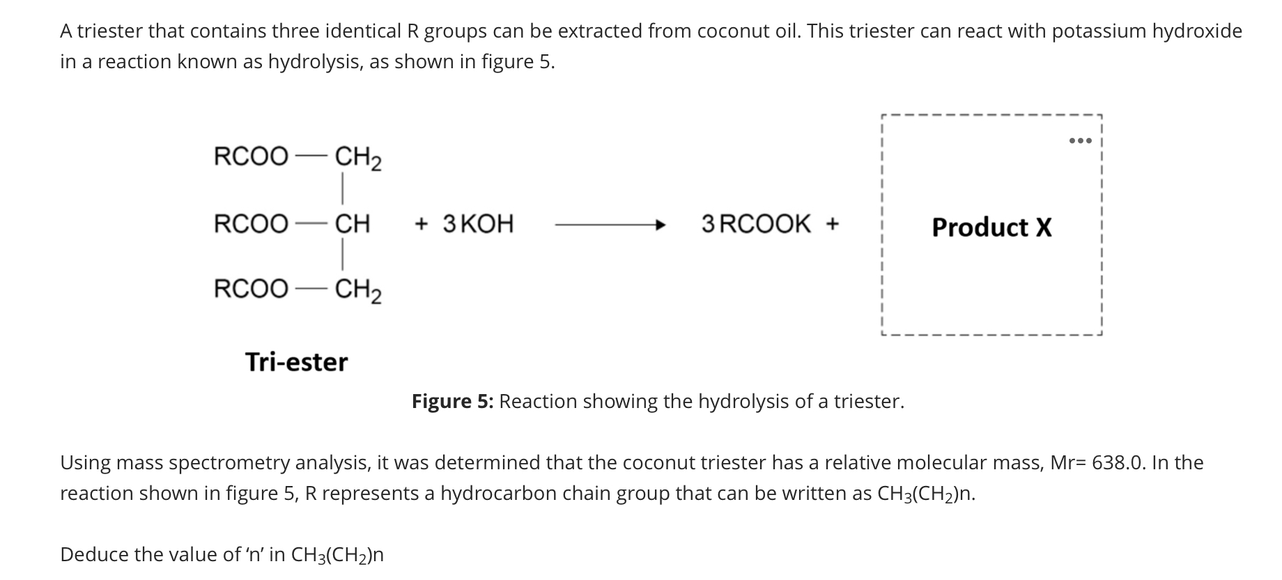 Solved Figure 5: Reaction showing the hydrolysis of a | Chegg.com