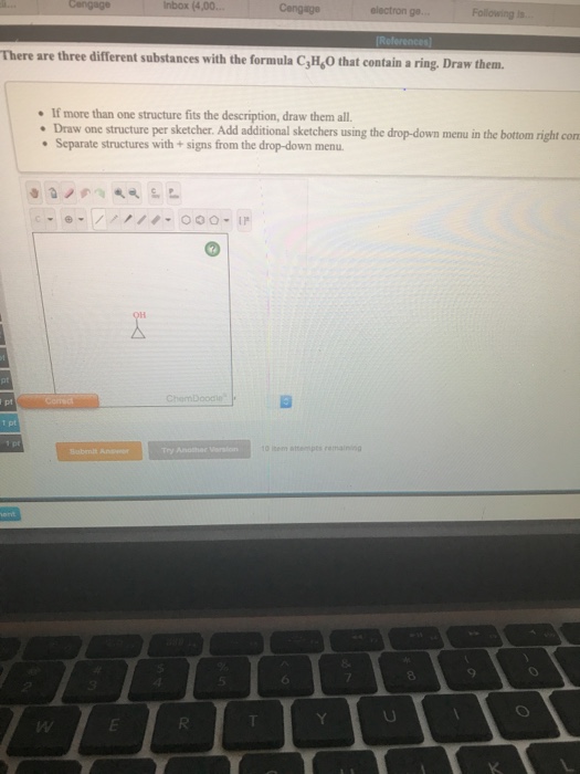 Solved There are three different substances with the formula | Chegg.com