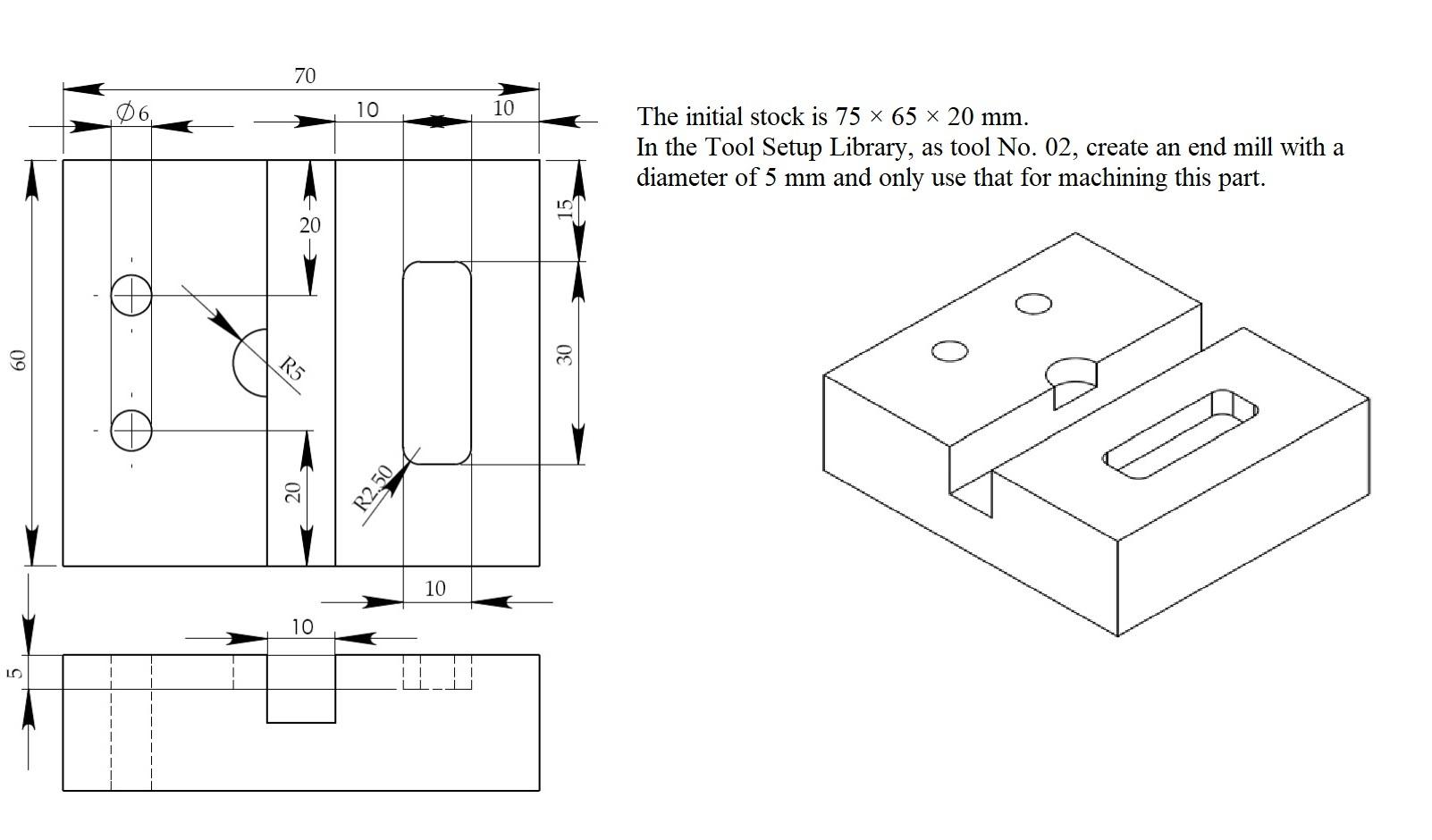 Studying CNC Milling Select the stock sizes with a 5 | Chegg.com