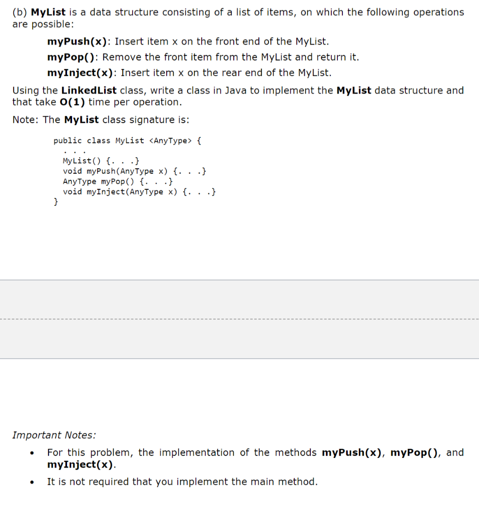 Problem #1: (34 points) (a) Given two sorted lists, | Chegg.com