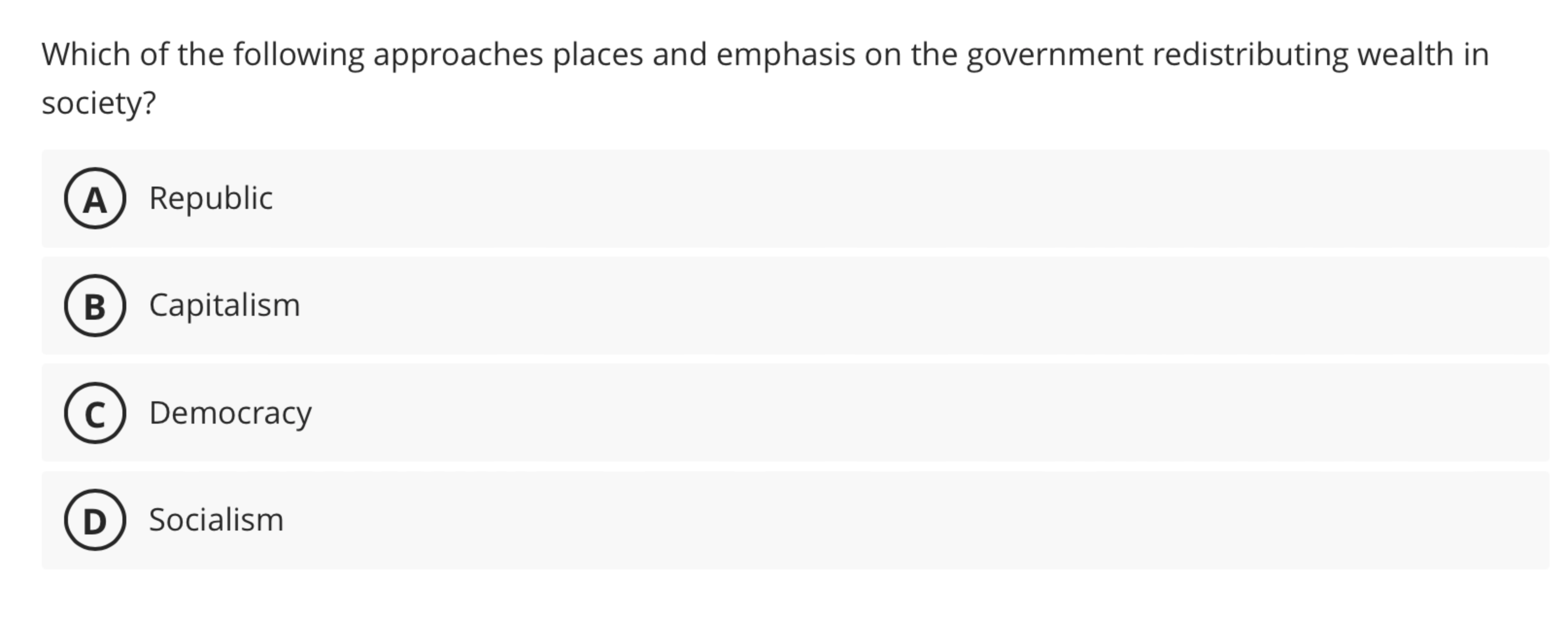 Solved Which of the following approaches places and emphasis | Chegg.com