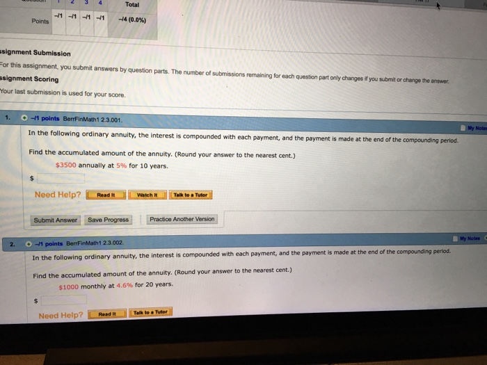 Solved For this assignment you submit answer by question | Chegg.com