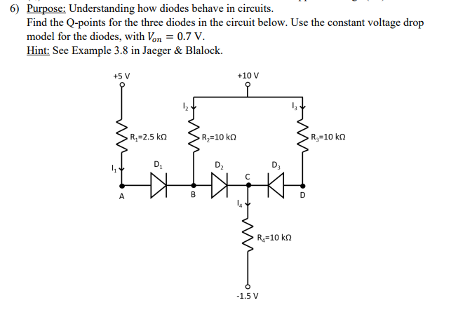 Solved 6) Purpose: Understanding how diodes behave in | Chegg.com