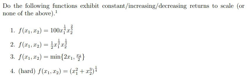 Solved Do the following functions exhibit | Chegg.com