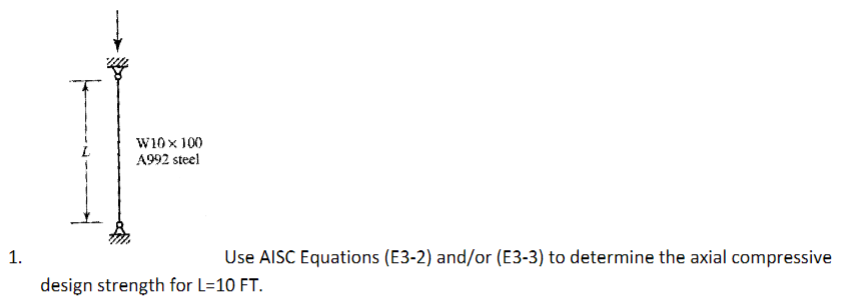 Solved Use AISC Equations (E3-2) and/or (E3-3) to determine | Chegg.com
