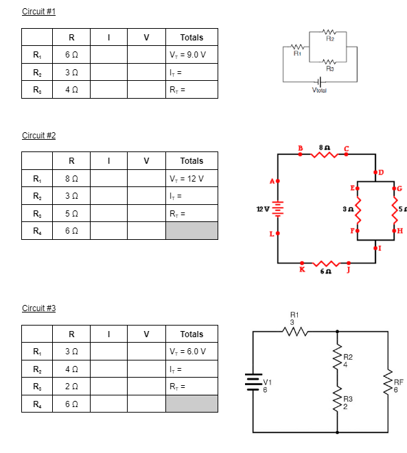 Solved Circuit \#1 Circuit \#2 Circuit \#3 Circuit \#4 | Chegg.com