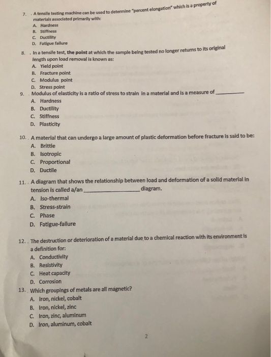 Solved 1. The smallest particle of an element that can | Chegg.com