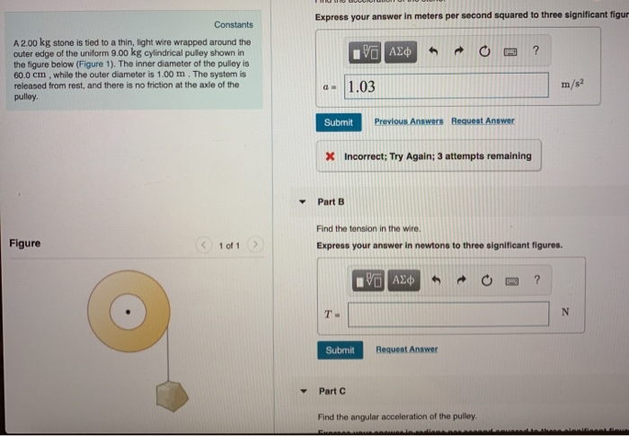 Solved Express your answer in meters per second squared to | Chegg.com