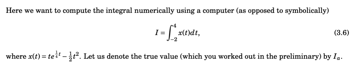 Solved A more accurate method of computing an integral is to | Chegg.com