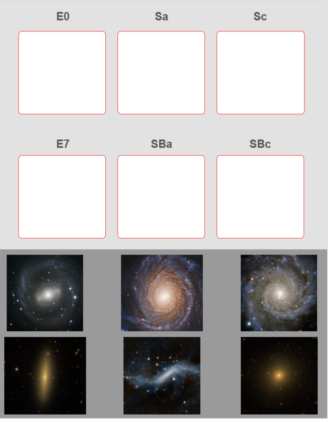 Solved Match each image with the correct Hubble type. | Chegg.com