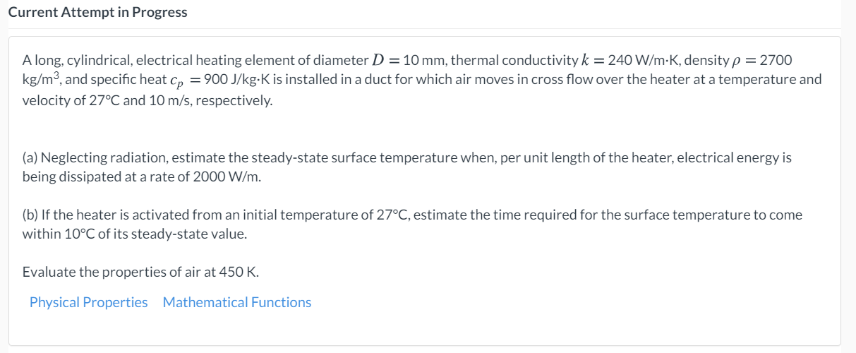 Solved Current Attempt in Progress A long, cylindrical, | Chegg.com