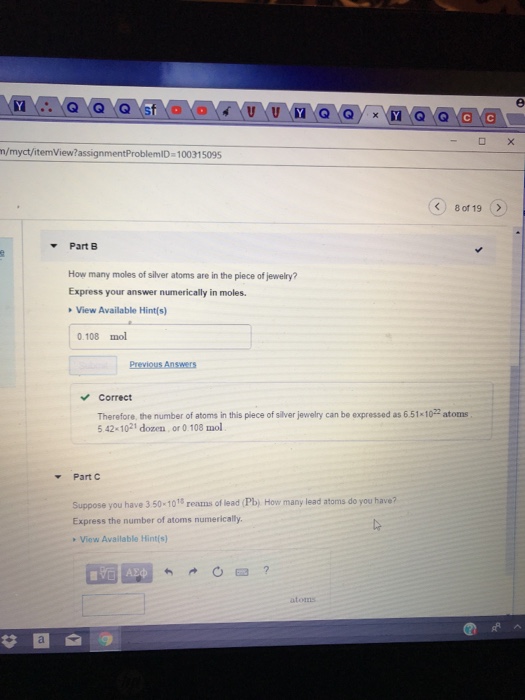 Solved m/myct/itemView?assignmentProblemID 100315095 Part B | Chegg.com