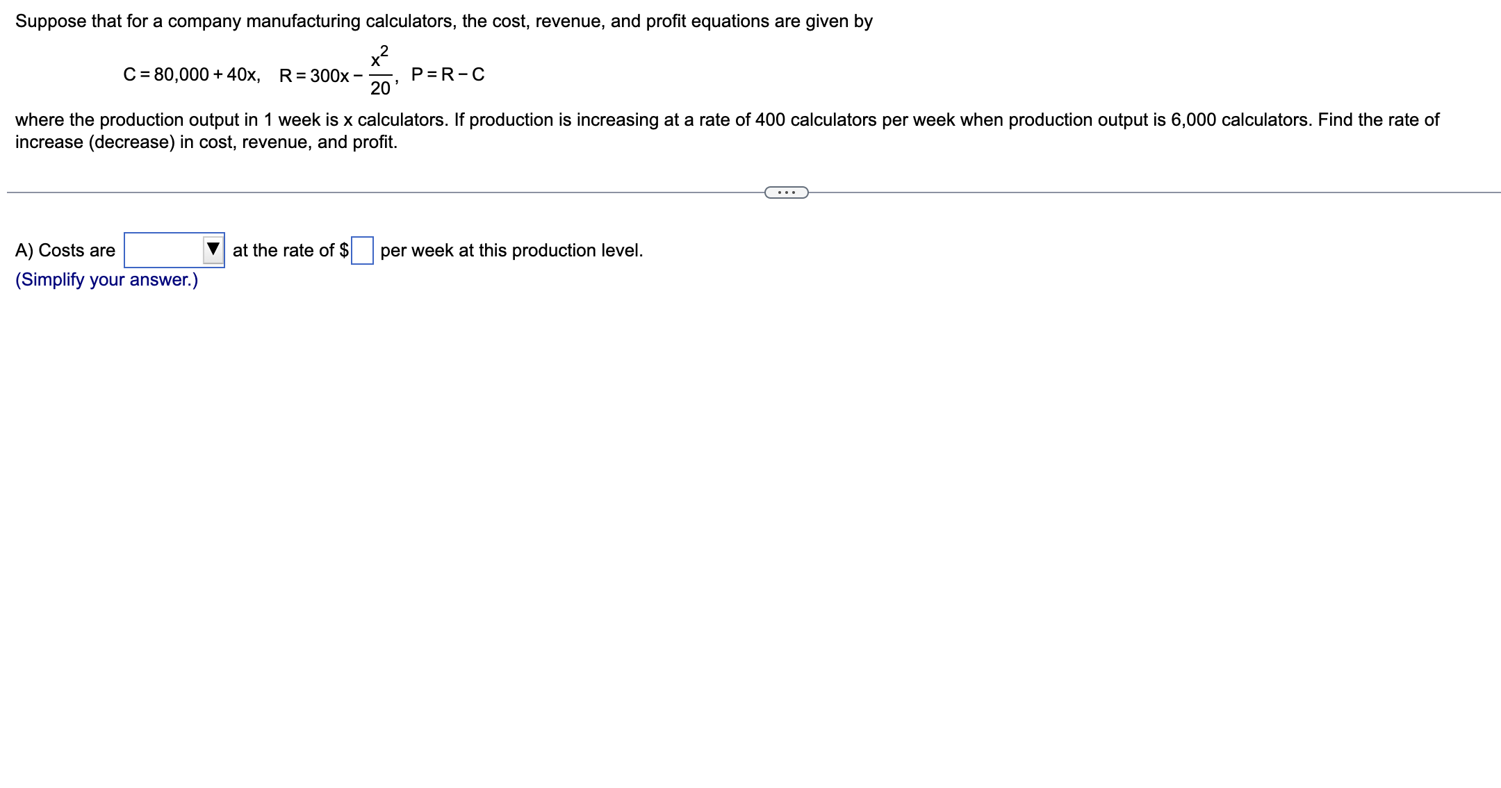 Solved Suppose that for a company manufacturing calculators, | Chegg.com