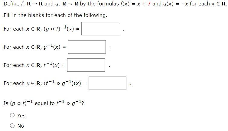 Solved Define F R → R And G R → R By The Formulas Fx X 