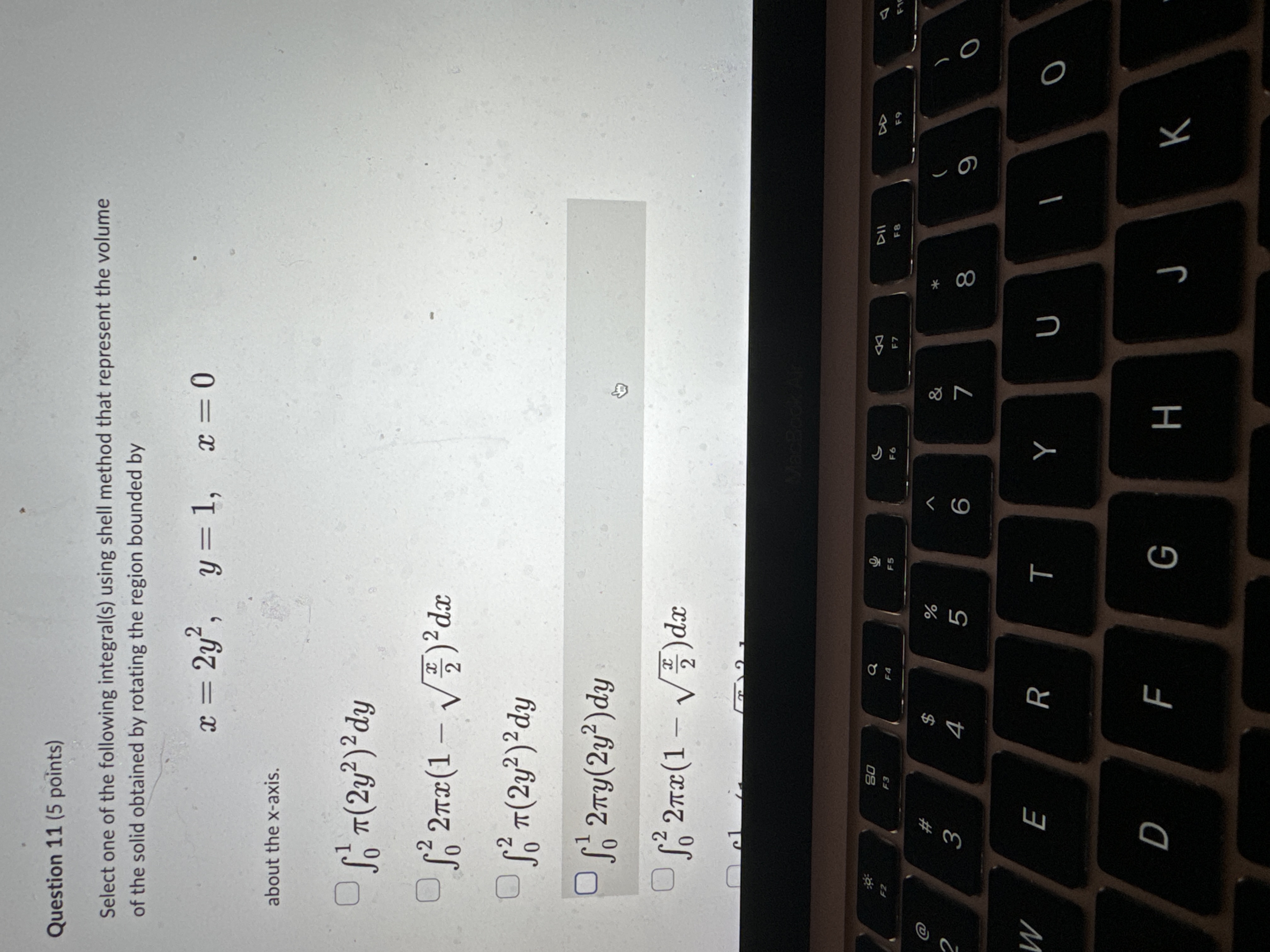 Solved Question 11 (5 ﻿points)Select one of the following | Chegg.com